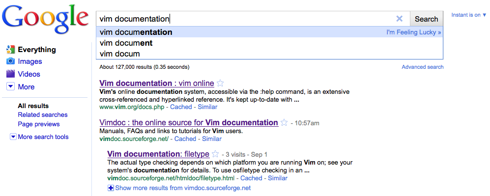 Google Instant: faster searches – Ninthlink